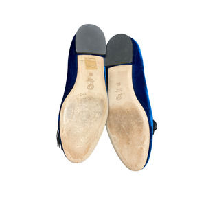 M. Gemi | Shoes | M Gemi Blue Velvet Black Tassel Flats Loafers Made In ...